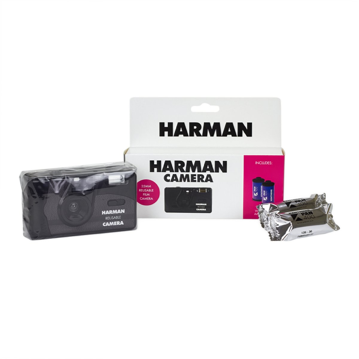 Harman 35mm Camera Kit – analogowy zestaw z 2 filmami Kentmere 400 - Inna marka | Sklep EMPIK.COM