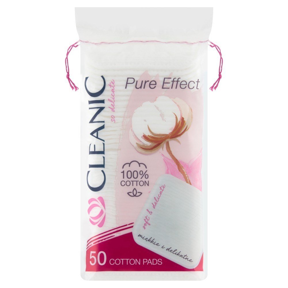 Harper, Cleanic, Płatki kosmetyczne kwadratowe Pure Effect, 50 szt ...