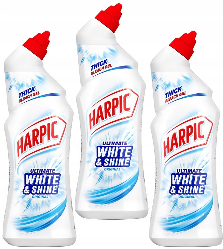 Harpic White & Shine Żel Do Czyszczenia Wc Z Wybielaczem 750Ml X3 ...
