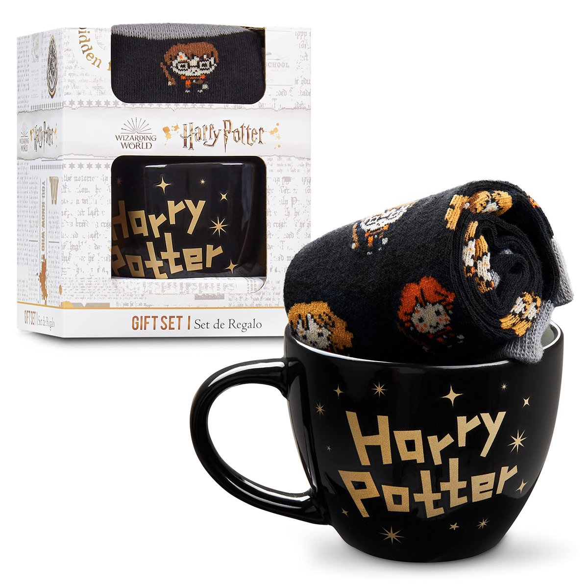 Harry Potter Filiżanka, kubek do kawy i skarpetki zestaw prezentowy ...