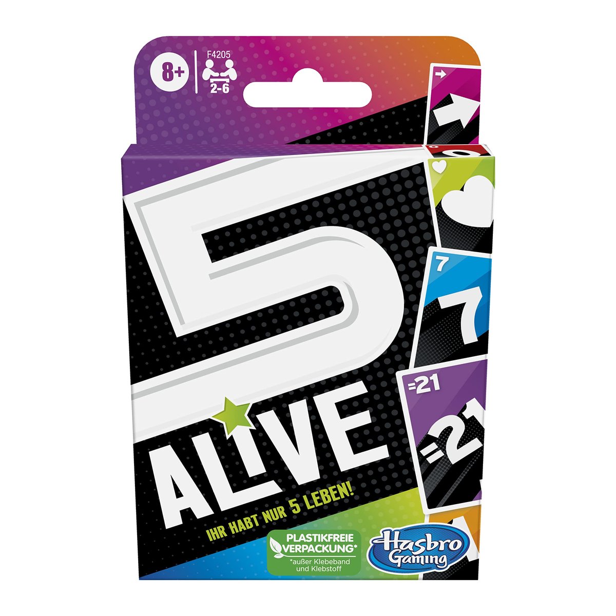 Hasbro Gaming Five Alive gra karciana, szybka gra dla dzieci i rodzin ...