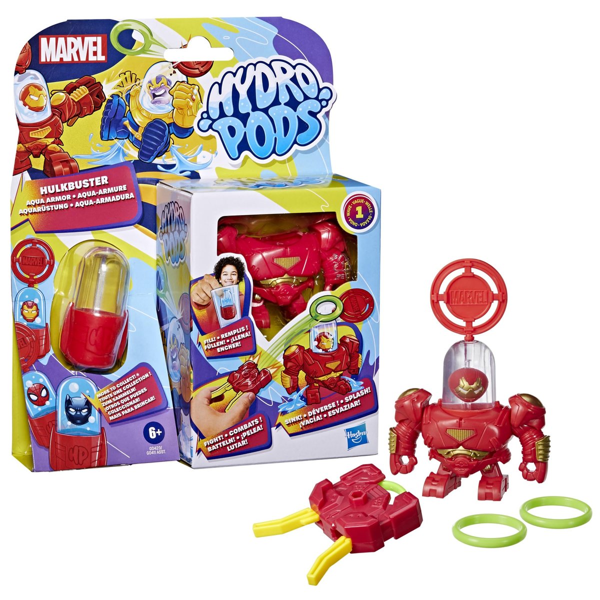 Hasbro Kapsuła Hydro Pod ze zbroją Aqua Armor Marvel Hulkbuster ...
