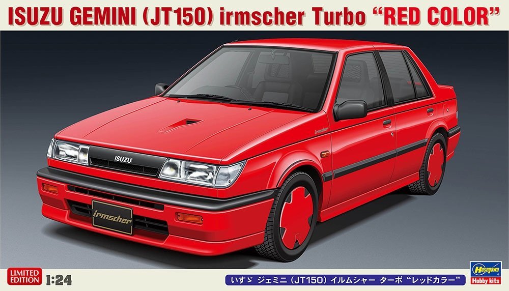 Hasegawa 20664 Isuzu Gemini (JT150) irmscher Turbo Red Color 1/24 ...