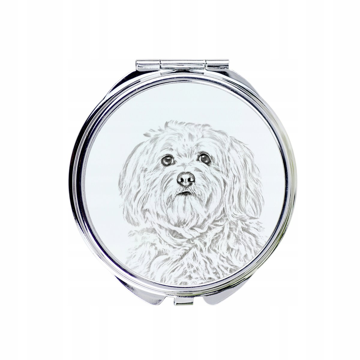 Hawańczyk, Havanese - lusterko kieszonkowe z psem, personalizowane ...