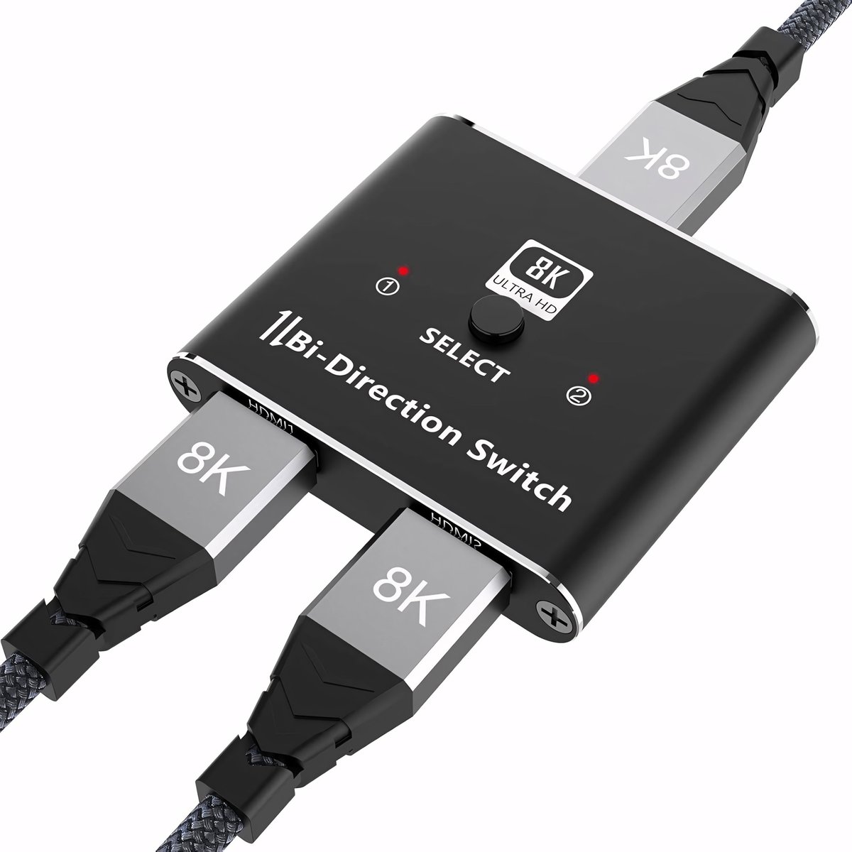 HDMI Switcher Splitter 8K – przełącznik dwukierunkowy HDMI 2.1 240Hz ...