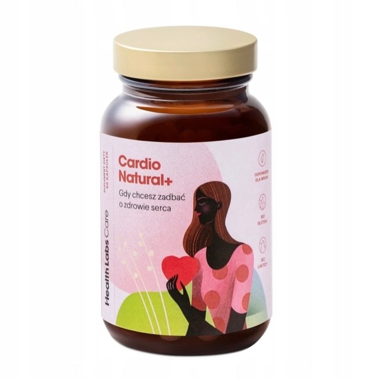 HealthLabs, Cardio Natural+, Suplement diety na zdrowe serce, 60 kaps ...