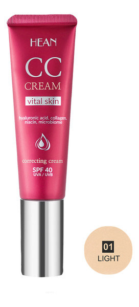 Hean, Vital Skin Lekki Kryjący Podkład Cc 01 Light, 30 ml | Sklep EMPIK.COM