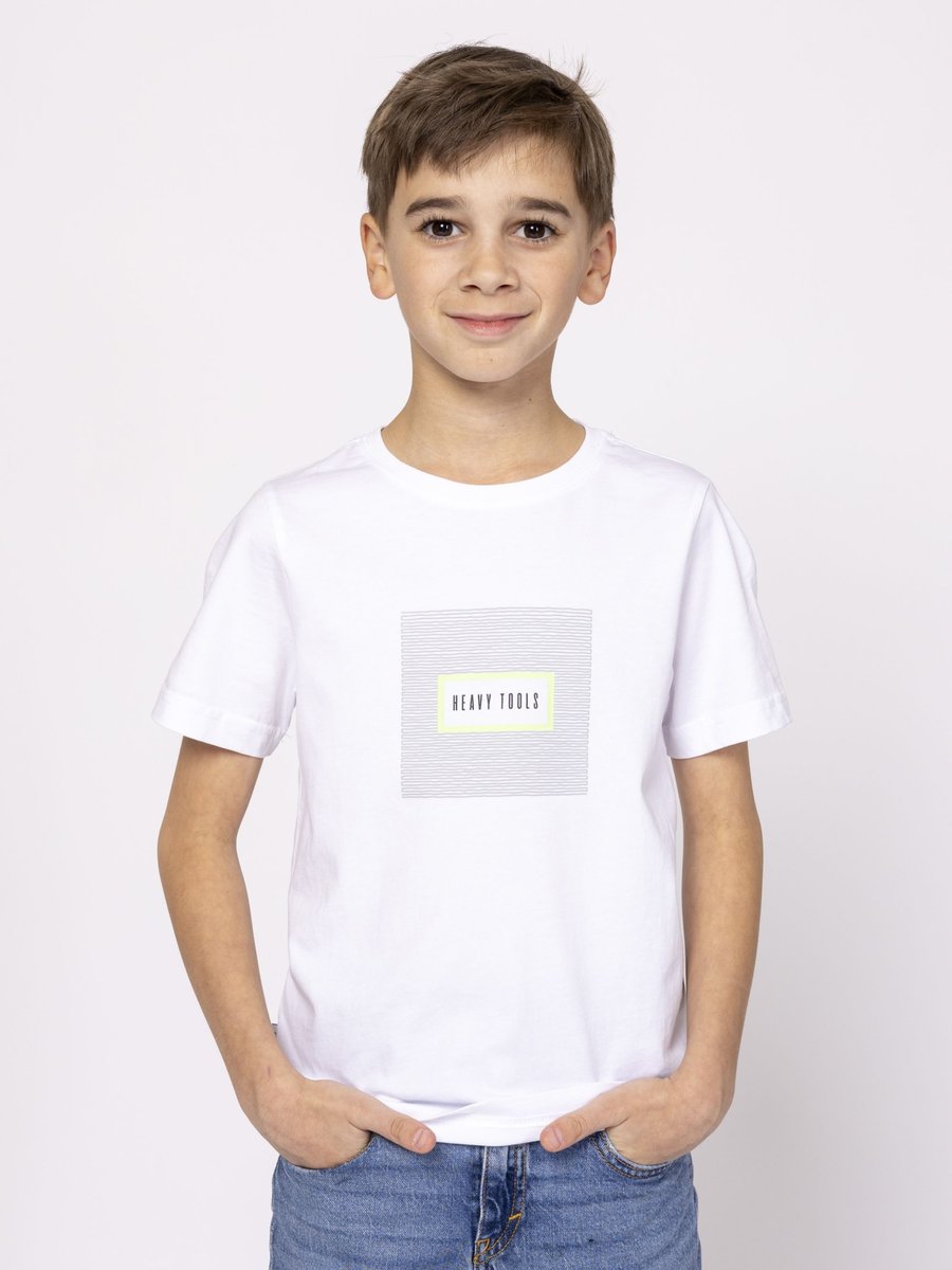 HEAVY TOOLS CHŁOPIĘCY T - SHIRT KOSZULKA MARTIN BIAŁA WHITE 146-152 ...