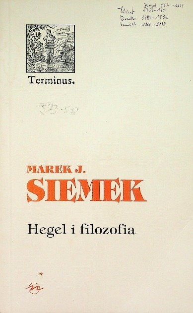 Hegel i filozofia - Siemek Marek J. | Książka w Empik