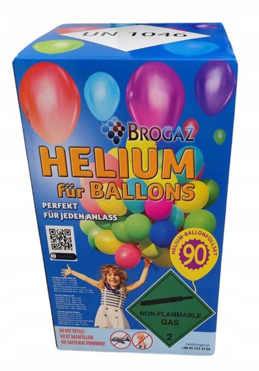 Hel do balonów butla z helem gaz największa butla XXL do 90 balonów 9 cali - Brogaz | Przyjęcia ...