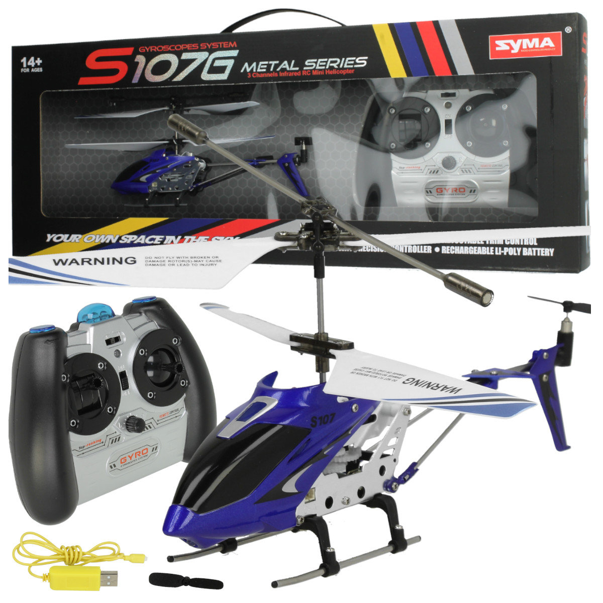 Helikopter RC Zabawka Zdalnie Sterowany Samolot Śmigłowiec Pilot LED ...