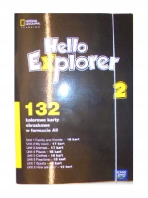 Hello Explorer 132 kolorowe karty obrazkowe w formacie A5 w teczce Cz ...
