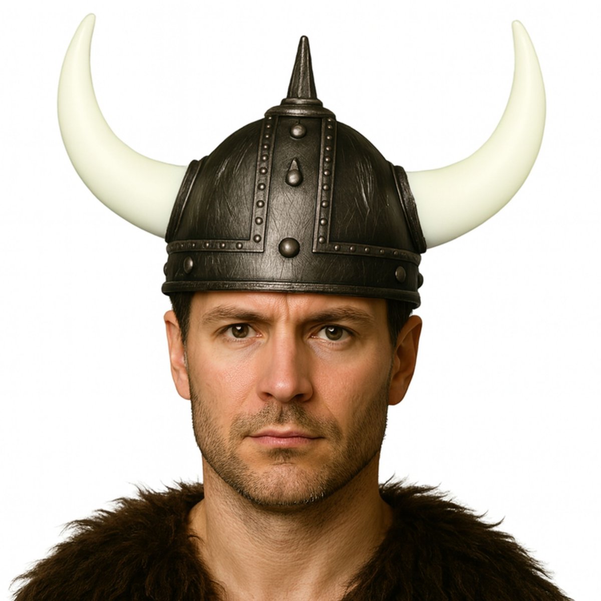 Hełm Wikinga Z Rogami Kask Przebranie Wojownika Na Halloween Karnawał ...