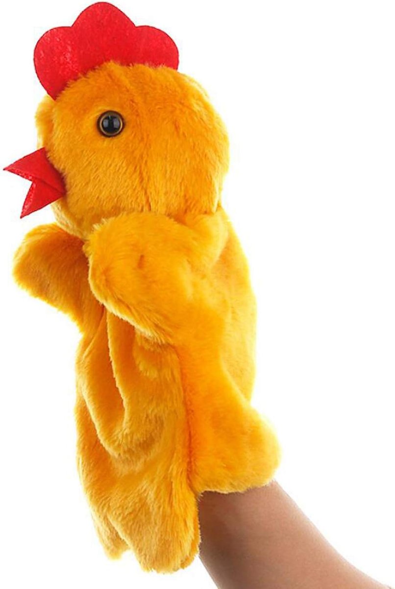 Hen Hand Puppets Chicken Plush Animal Toys for Imaginative Pretend Play ...