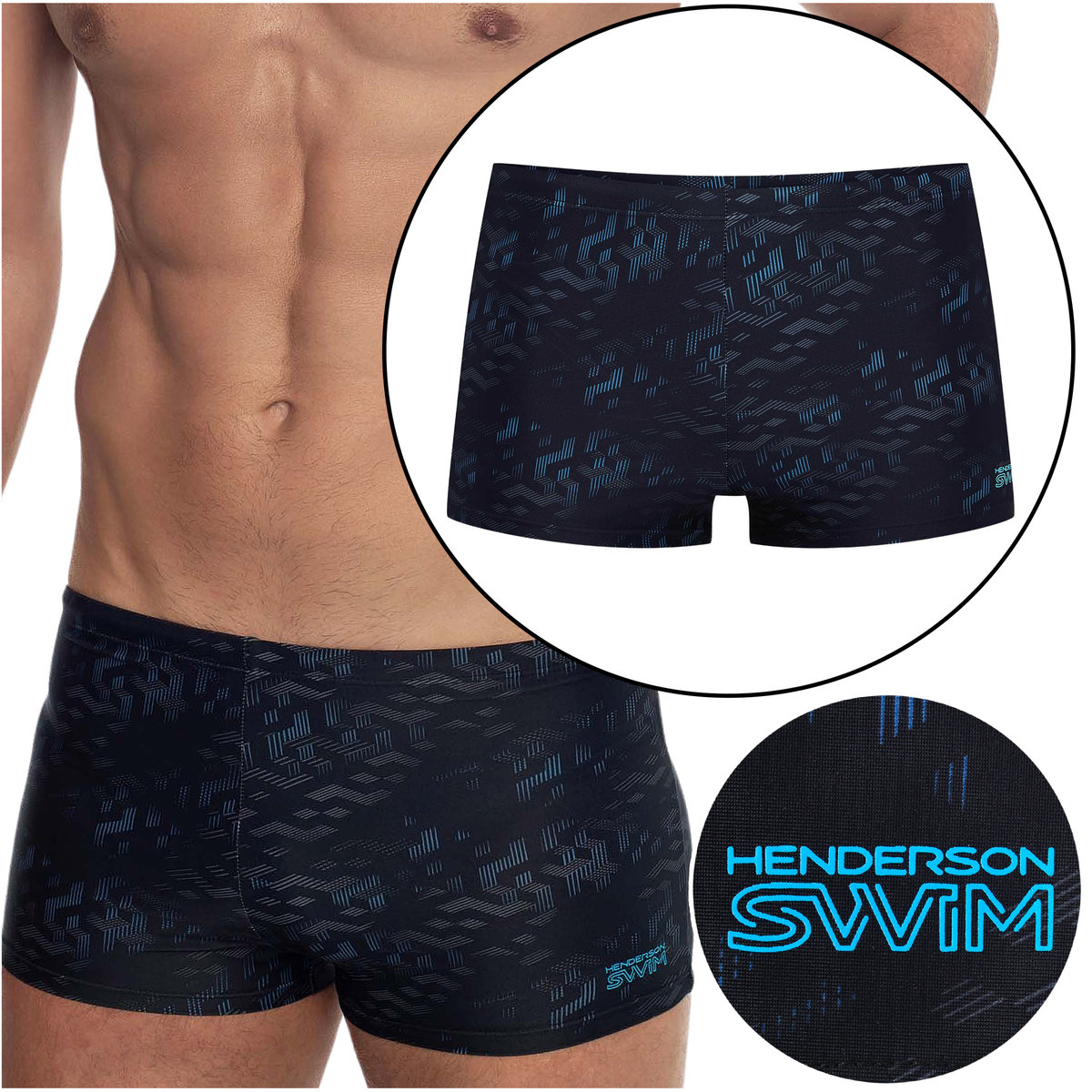 HENDERSON Kąpielówki Męskie Czarne Zaroth 41320 Rozmiar XXL - HENDERSON | Moda Sklep EMPIK.COM