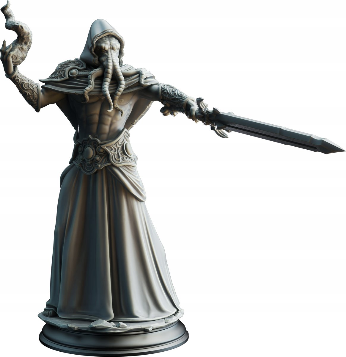 Hendrak Potwór Oceanu Łupieżca Figurka 14k + BONUS do DND D&D druk 3D ...