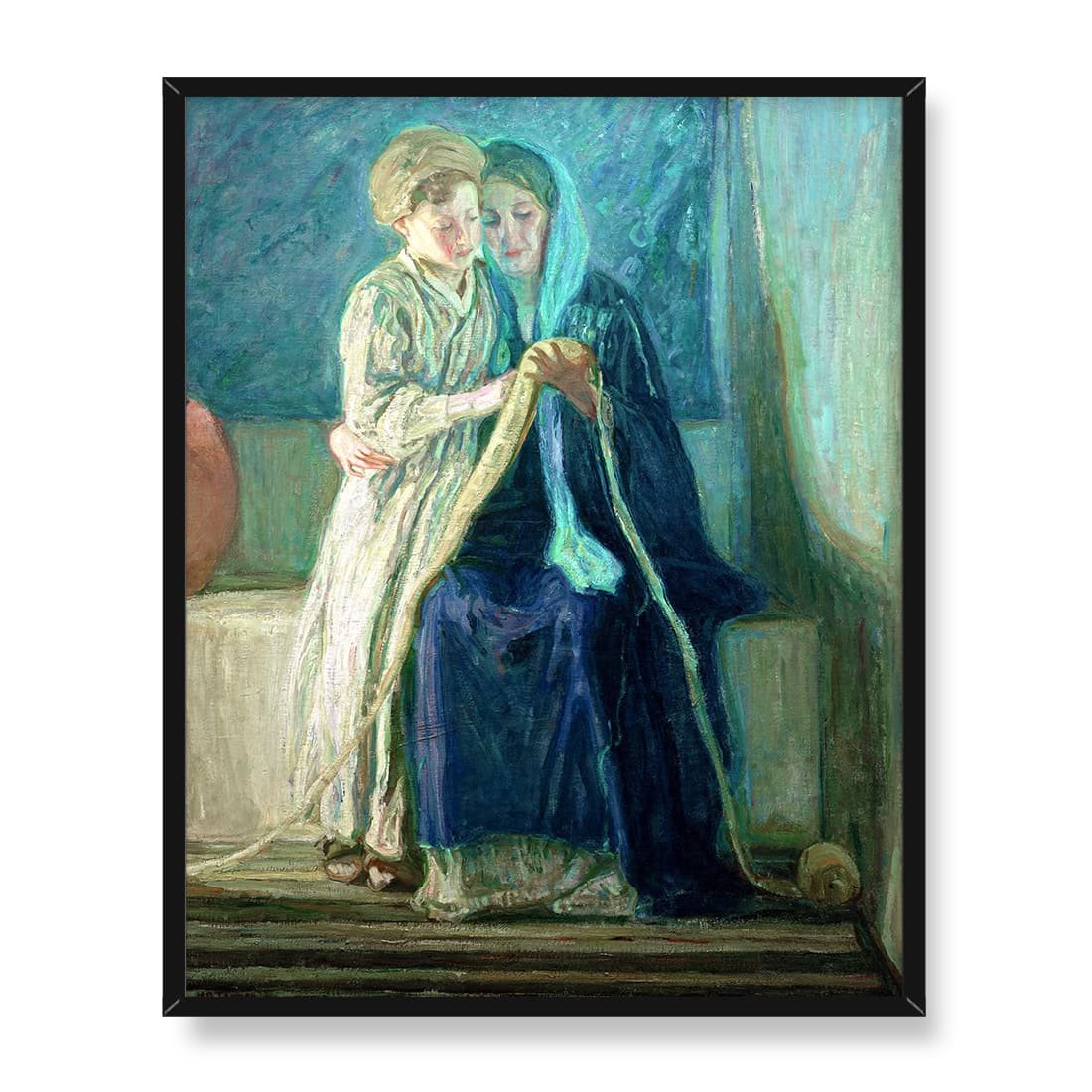 Henry Ossawa Tanner Chrystus z matka studiujący pismo 40×50 - ANTYKWARIAT "CZUŁA JEST NOC" JAKUB ...