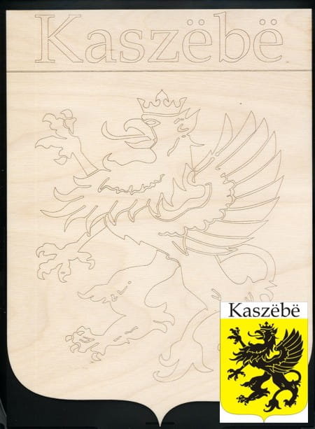 Herb drewniany gryf kaszubski A3 - Czec | Sklep EMPIK.COM