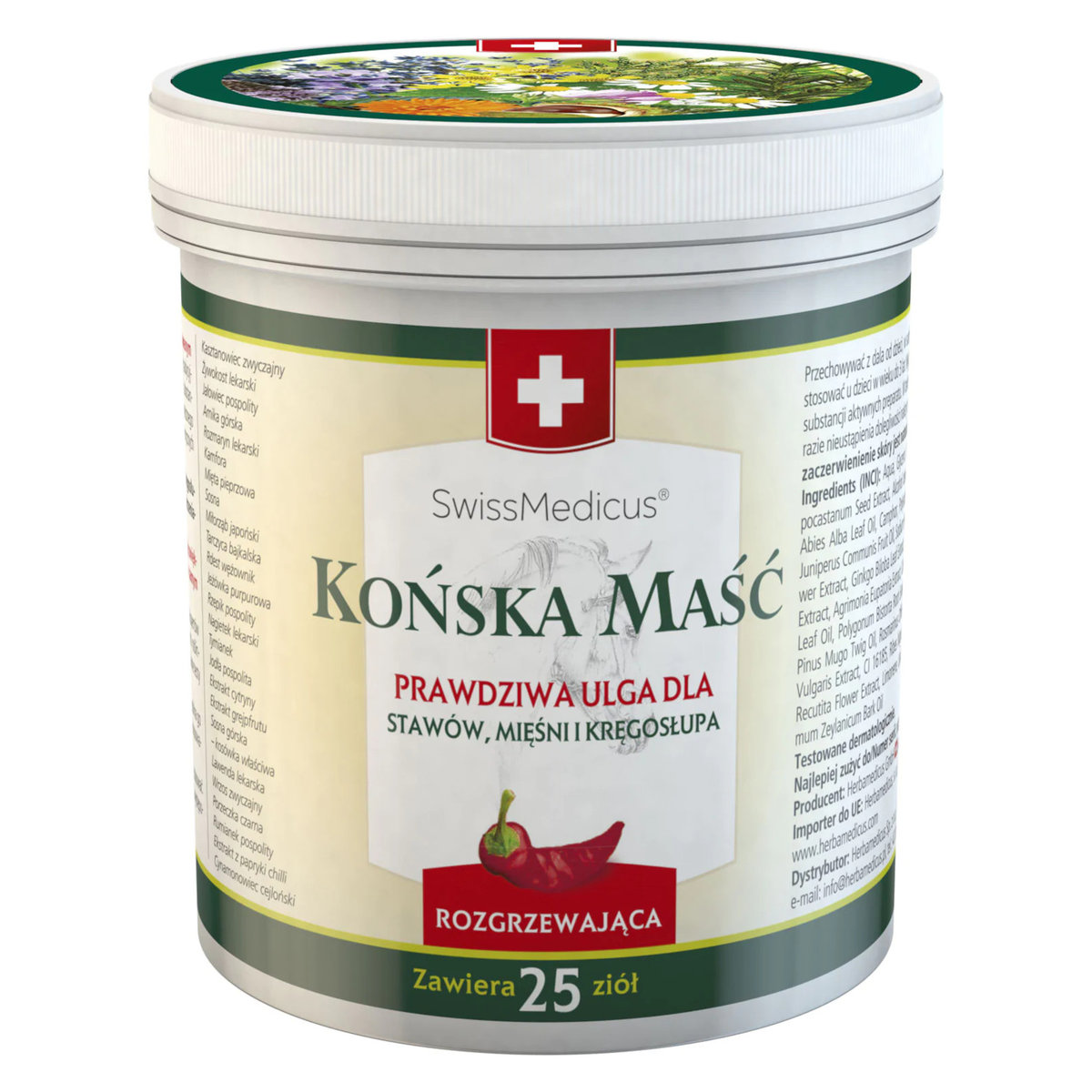 Herbamedicus Maść końska rozgrzewająca - 250 ml | Sklep EMPIK.COM