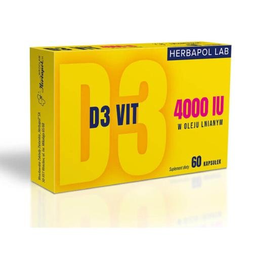 Herbapol Lab D3 Vit 4000 Olej Lniany 60 Kapsułek | Sklep EMPIK.COM