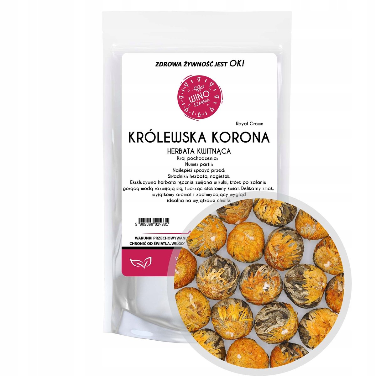 Herbata kwitnąca zielona Królewska Korona Tea Royal Crown - 3szt 13.00 ...