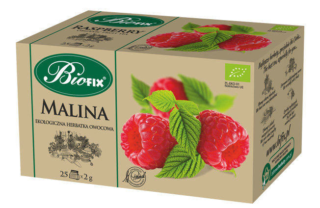 Herbata owocowa Biofix malinowa 25 szt. - Bifix | Sklep EMPIK.COM