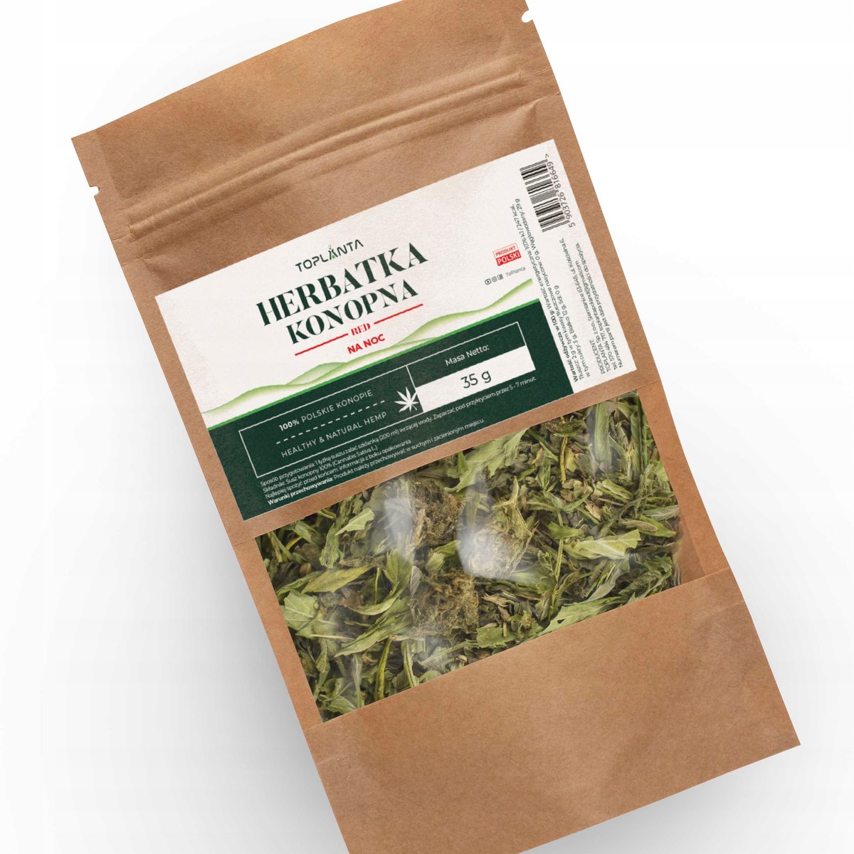 Herbatka konopna RED CBD - na noc - Toplanta | Sklep EMPIK.COM