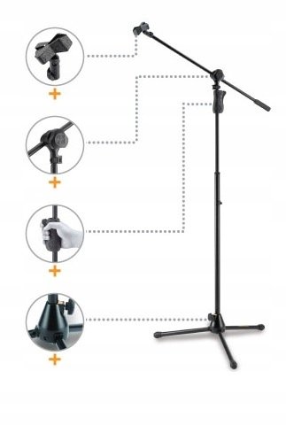 HERCULES MS 632 B - STATYW MIKROFONOWY midi_pl - HERCULES | Sklep EMPIK.COM