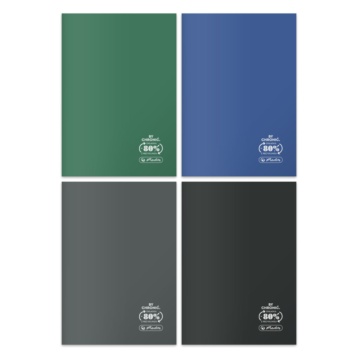 Herlitz, Zeszyt linia ECO PP COLORS OCEAN DARK FSC A5 pakiet, 5 szt. - Herlitz | Sklep EMPIK.COM