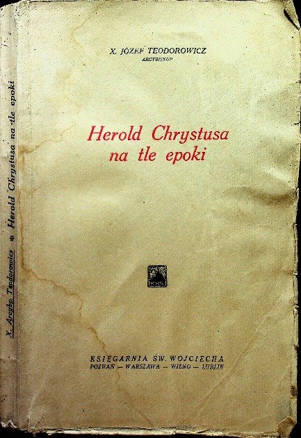 Herold Chrystusa na tle epoki 1937 r. - W opisie | Książka w Empik