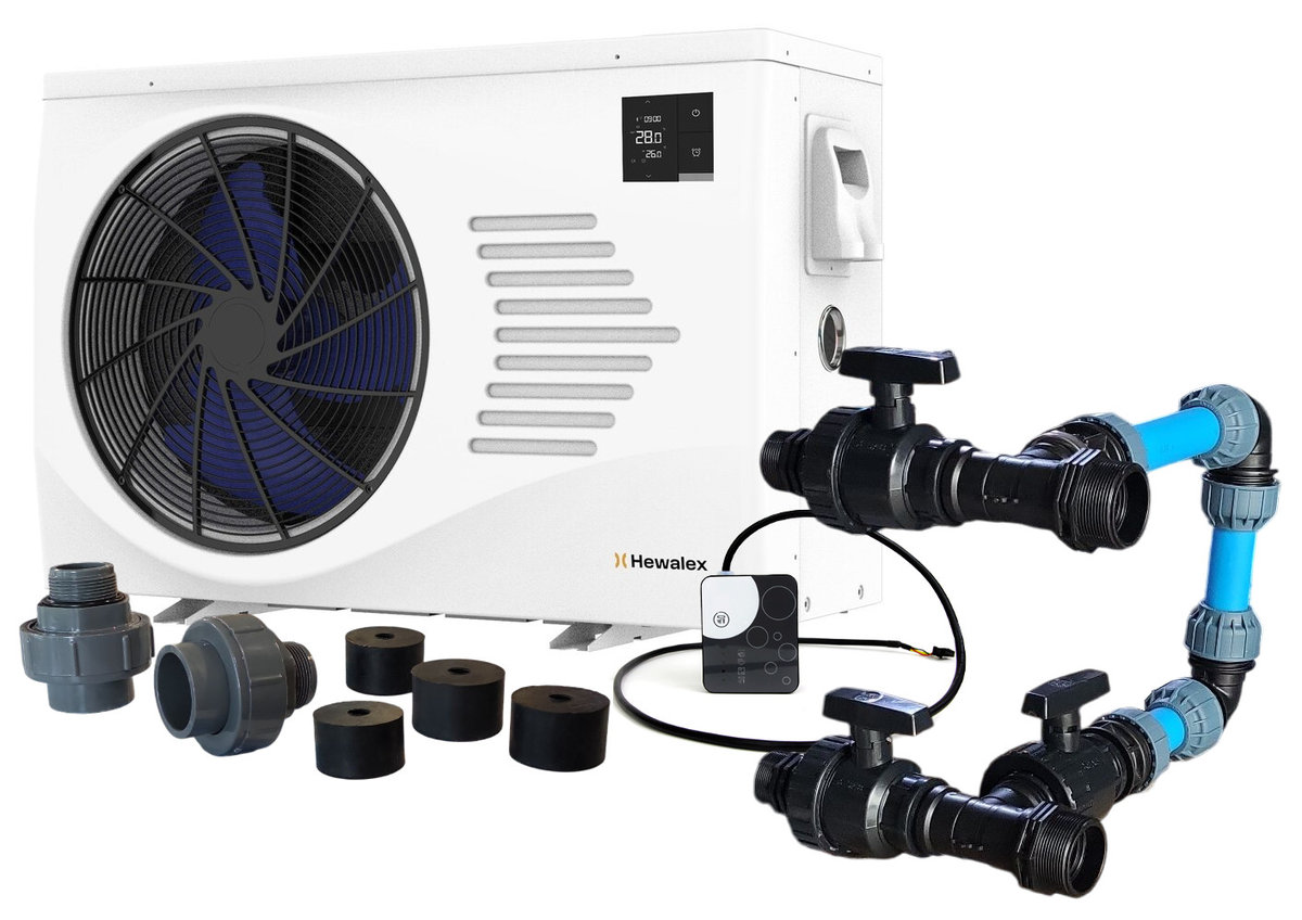 Hewalex PCWBi 9,0kW-C Pompa Ciepła Inwerterowa do basenu Wi-Fi Bypass ...