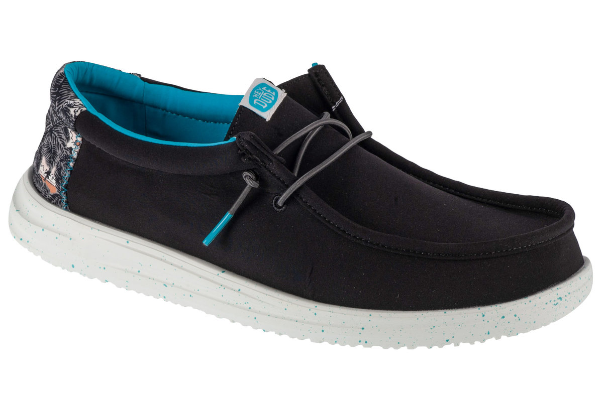 Hey Dude Wally H2O Tropical 40702-0FF, Męskie, buty sneakers, Czarne ...