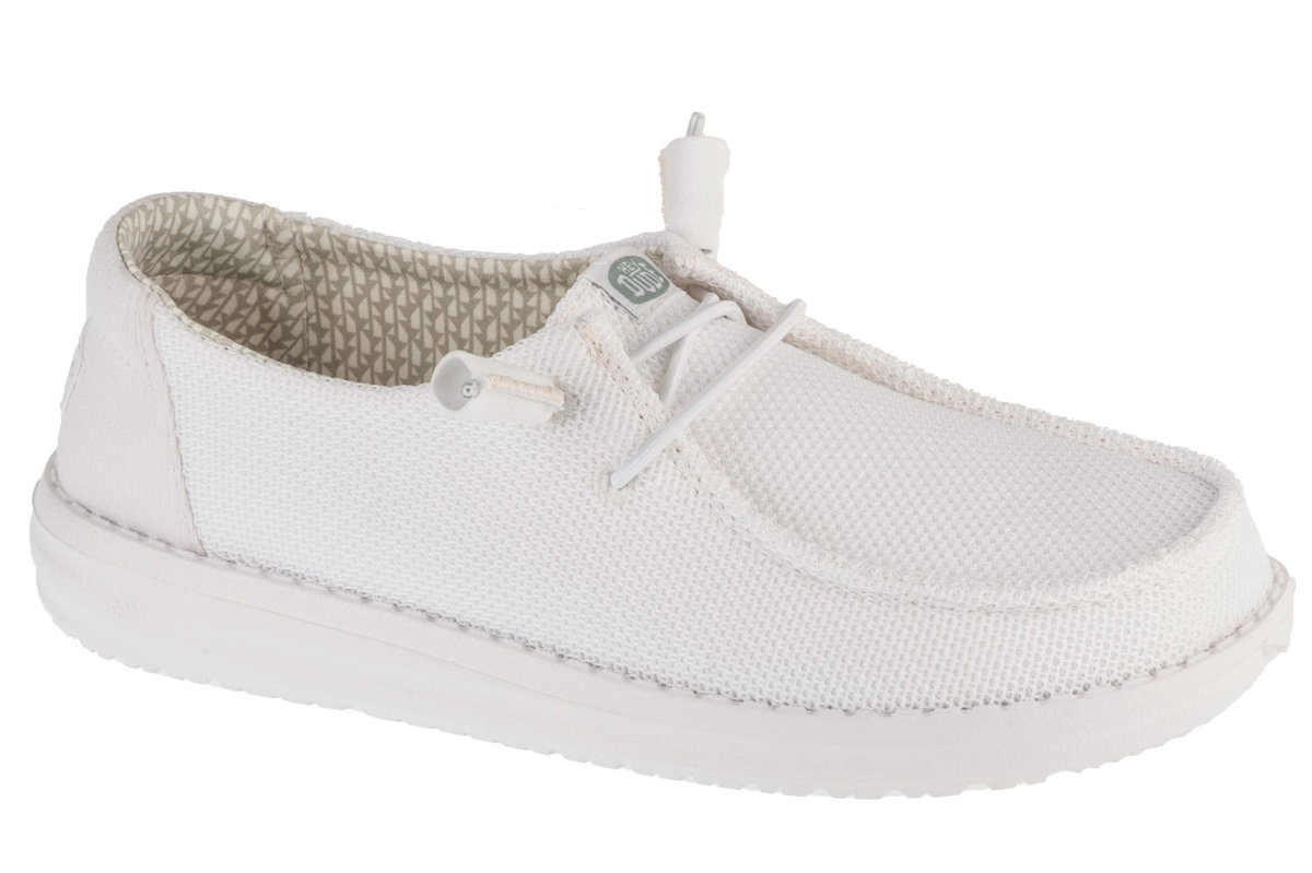 Hey Dude Wendy Stretch Sox 41878-100, Damskie, buty sneakers, Biały ...