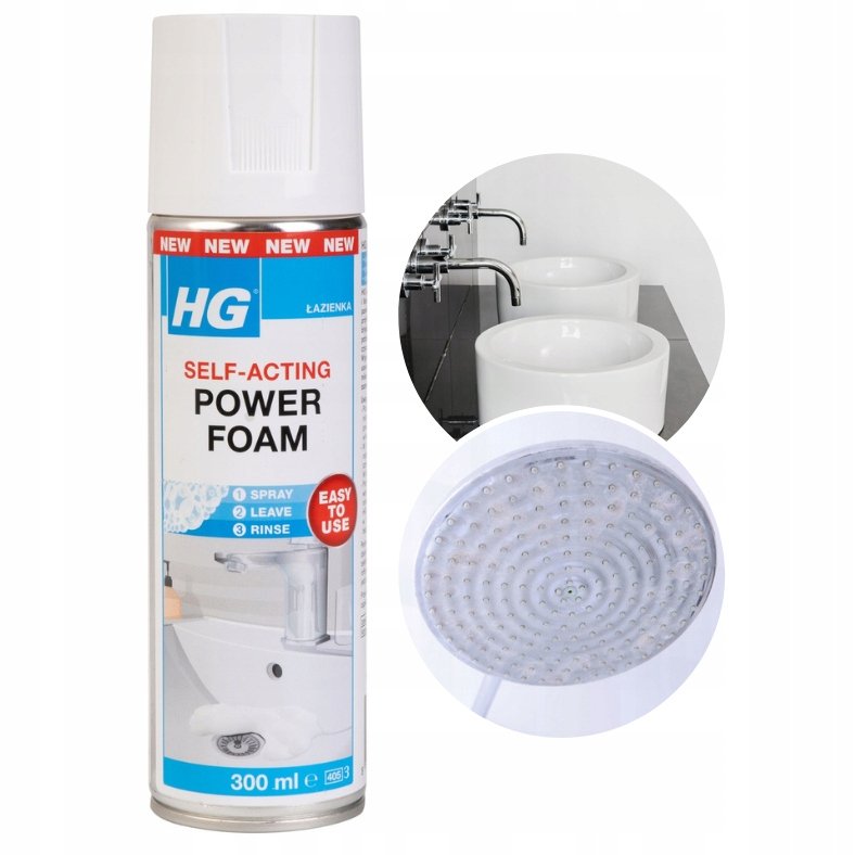 Hg Intensywna Pianka Czyszcząca Łazienki Power Foam 300Ml - HG | Sklep ...