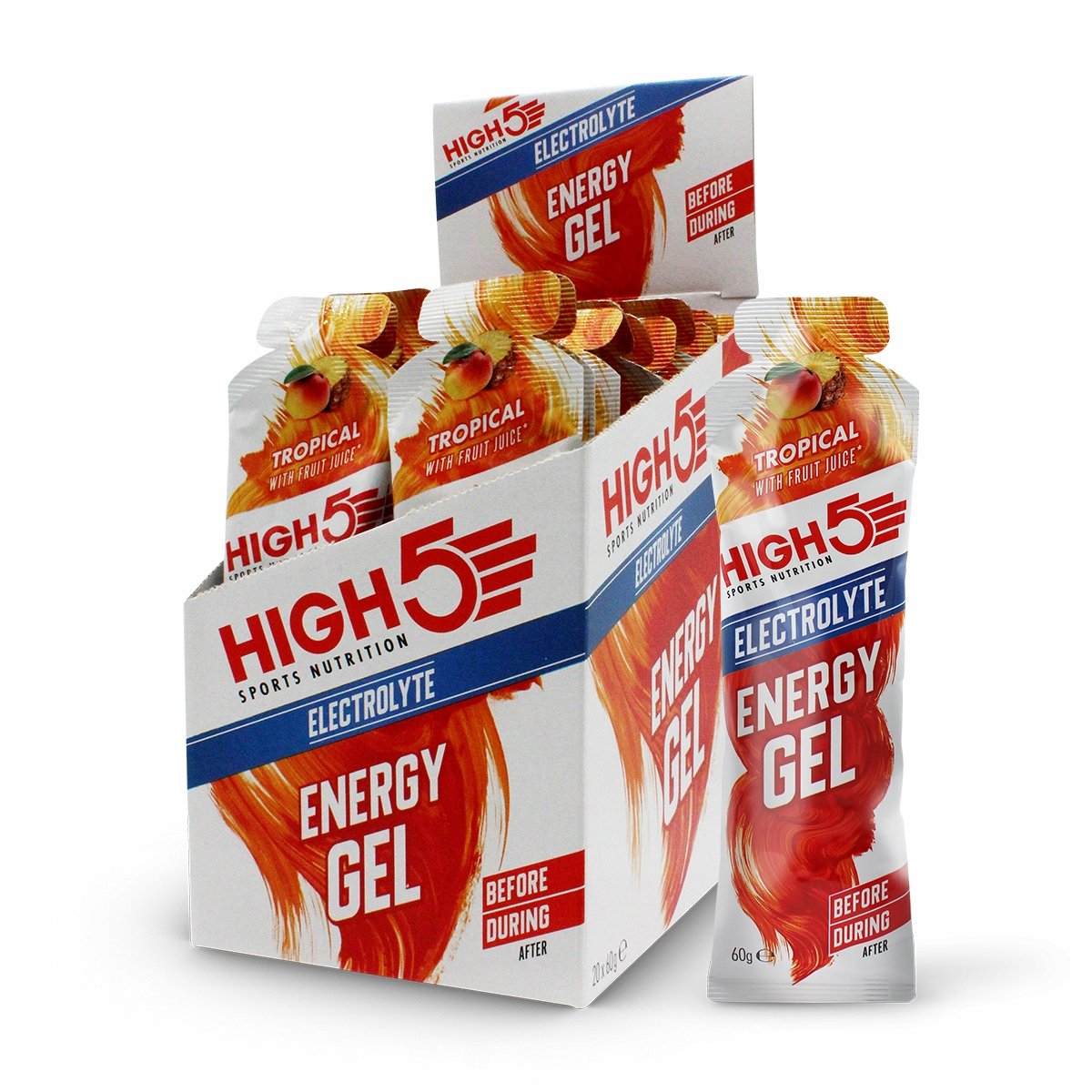 High5 - żel energetyczny z magnezem i witaminą B6 o smaku tropikalnym 60g - Inna marka | Sport ...