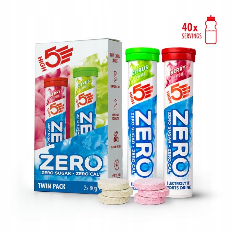 High5 Zero Electrolyte Zestaw 2 napojów z elektrolitami cytrynowe ...