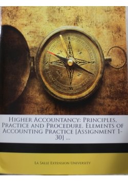 Higher Accountancy Principles Practice and Procedure Reprint ...