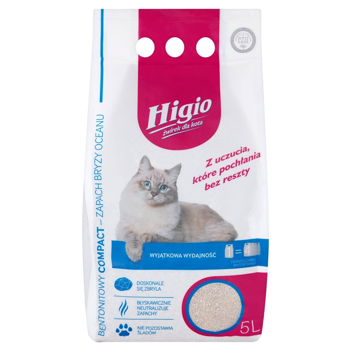 HIGIO ŻWIREK BENTONIT.BRYZA 5L - Higio | Sklep EMPIK.COM