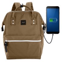 Himawari plecak damski miejski na laptopa do pracy szkoły USB ...