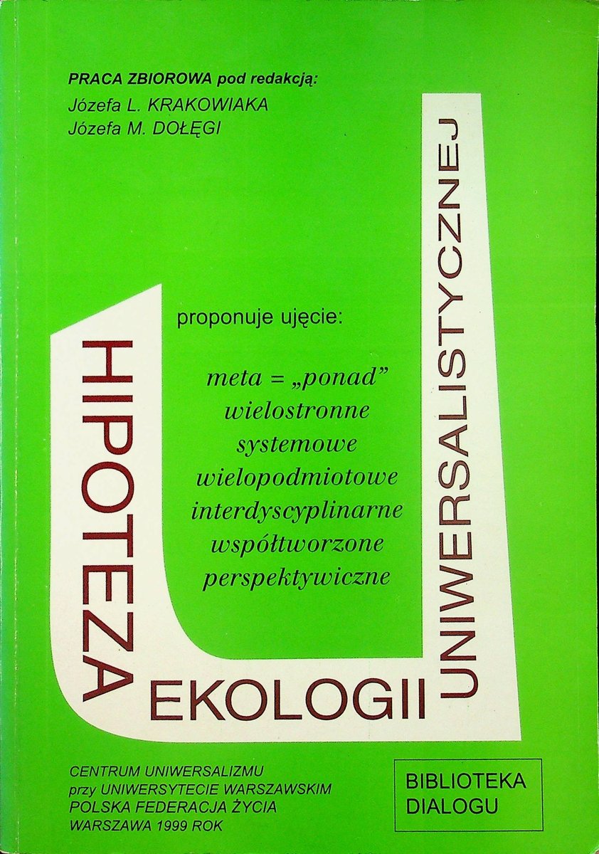 Hipoteza ekologii uniwersalnej - W opisie | Książka w Empik