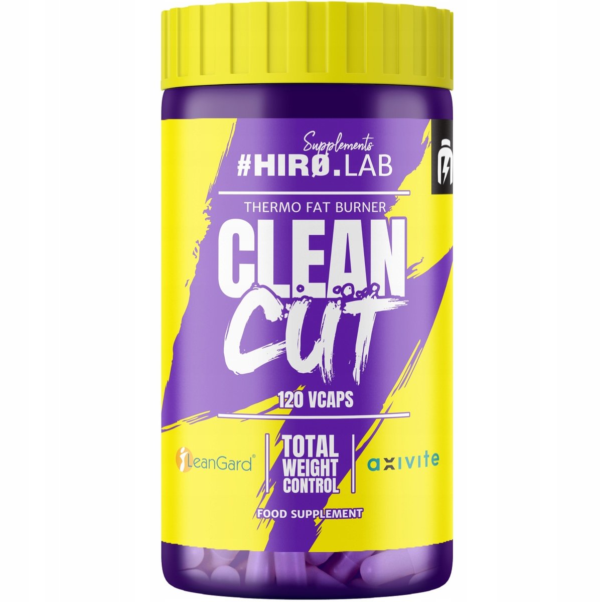 HIRO.LAB Termogenik CLEAN CUT 120 vcaps. - Skuteczny SPALACZ TŁUSZCZU ...