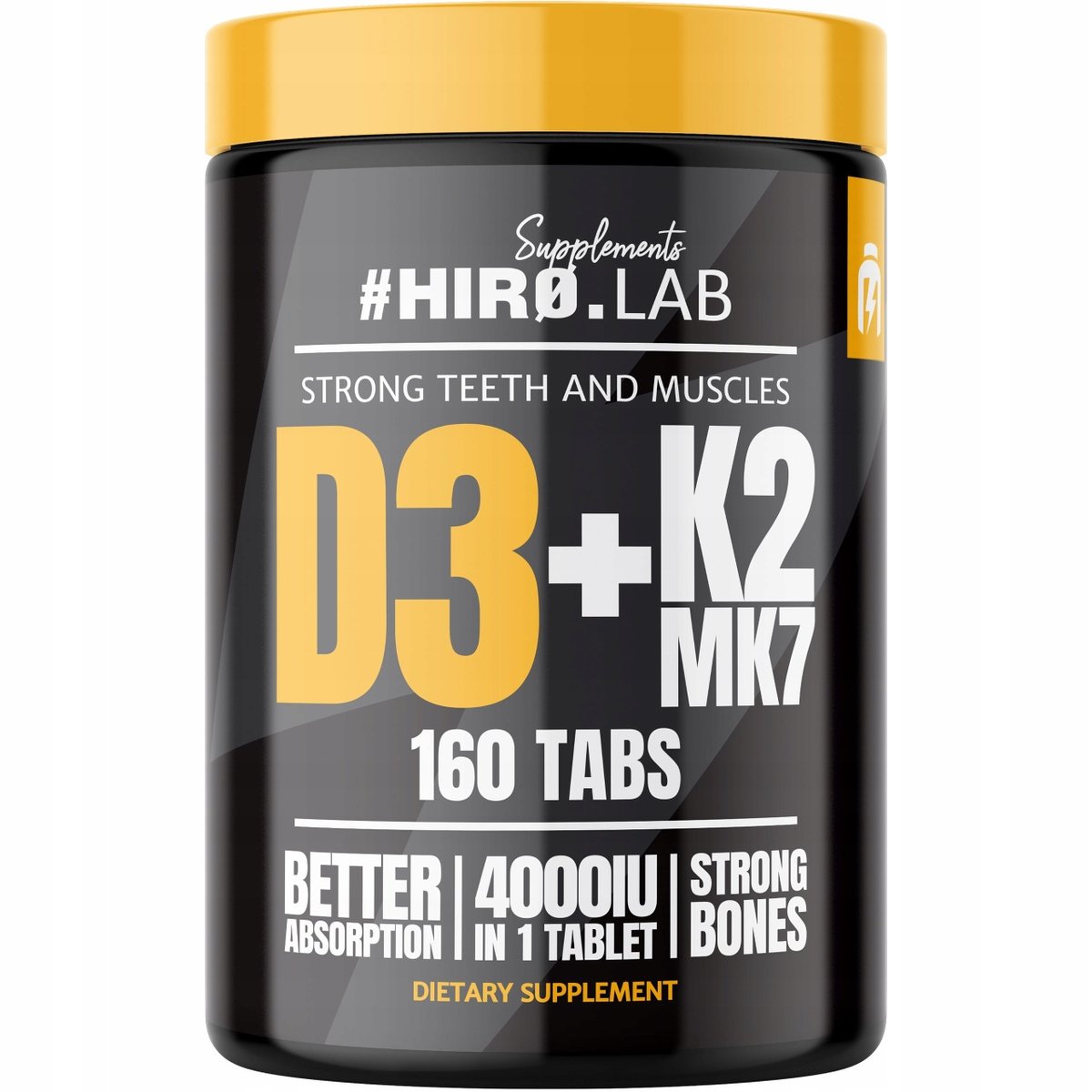 Hiro.Lab WITAMINA D3 4000IU + K2 MK7 160 tabl. | Sklep EMPIK.COM