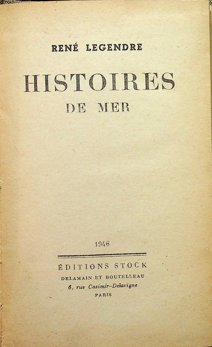 Histoires de mer 1946r - W opisie | Książka w Empik