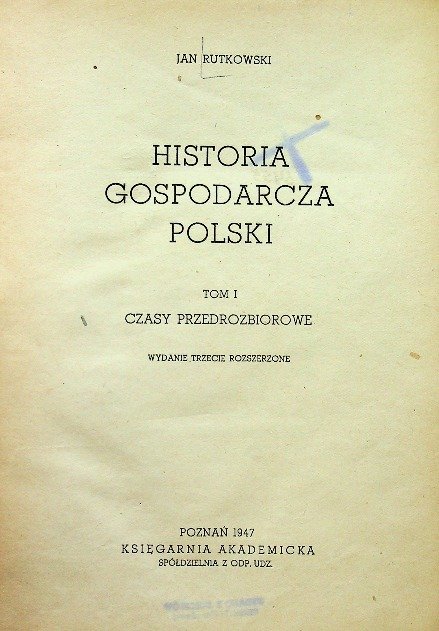 Historia gospodarcza Polski 1947 r. - W opisie | Książka w Empik