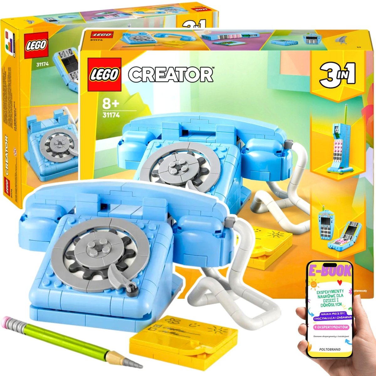 HIT! LEGO® Creator 3 w 1 TELEFON w stylu RETRO 3 modele w 1 zestawie ...