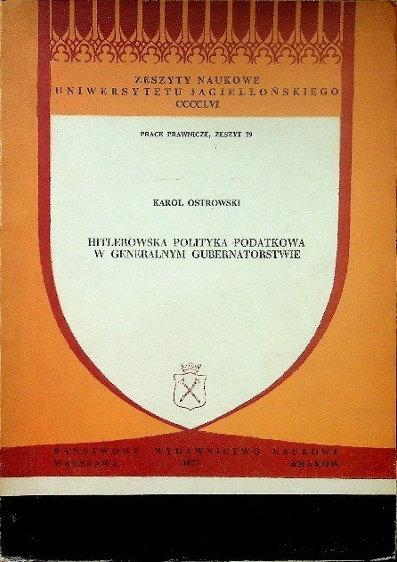Hitlerowska polityka podatkowa w generalnym gubernatorstwie - W opisie | Książka w Empik