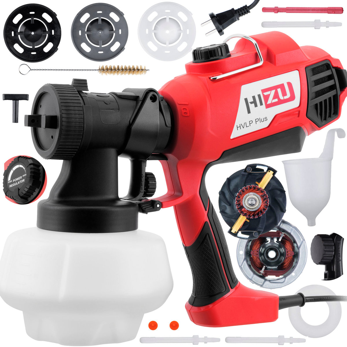 Hizu HZSG01 Pistolet Malarski Agregat Do M200 Din 700W Zestaw ...