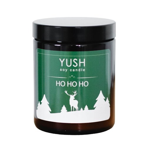Ho Ho Ho! – Duża Świąteczna Świeca Sojowa - Yush - 180Ml - Yush | Sklep ...