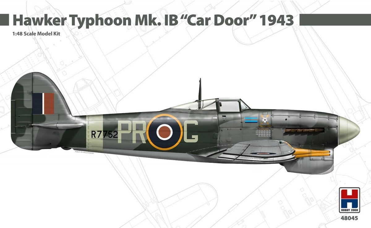 Hobby 2000 48045 Hawker Typhoon Mk. IB "Car Door" 1943 1/48 (Hasegawa ...