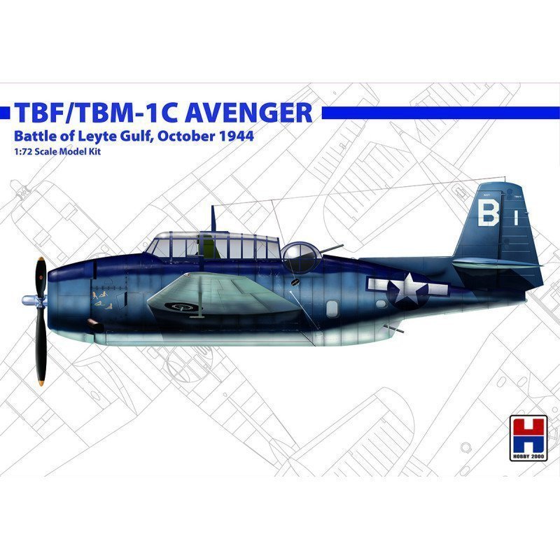 Hobby 2000 72010 TBF/TBM-1C Avenger Oct. 1944 1/72 (Hasegawa+Cartograf ...